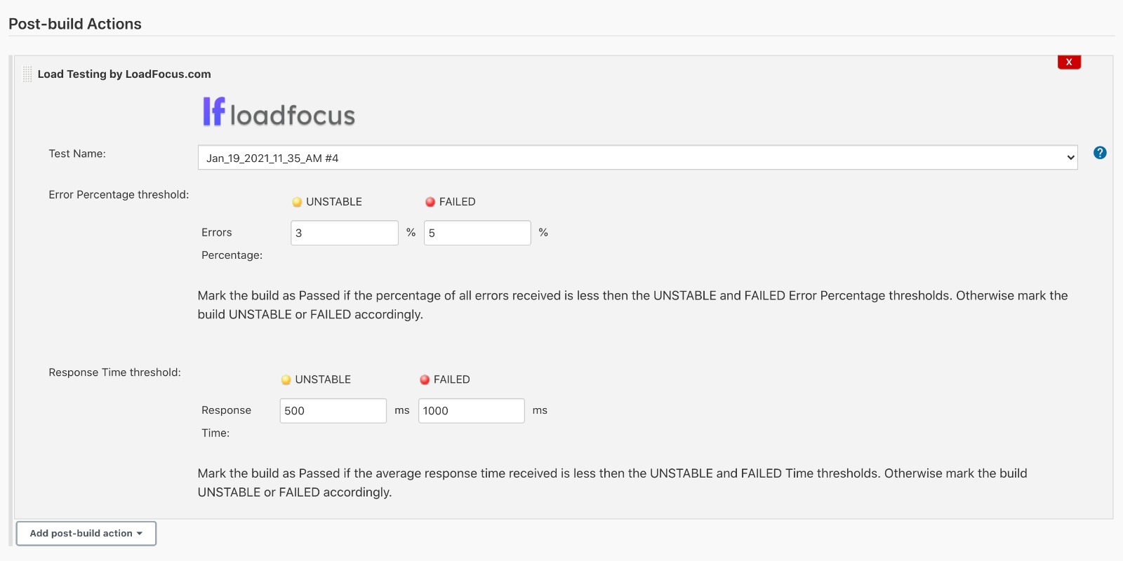 JMeter Load Testing in the Cloud for CI/CD by LoadFocus | Jenkins plugin JMeter Load Testing in the Cloud for CI/CD by LoadFocus | Jenkins plugin